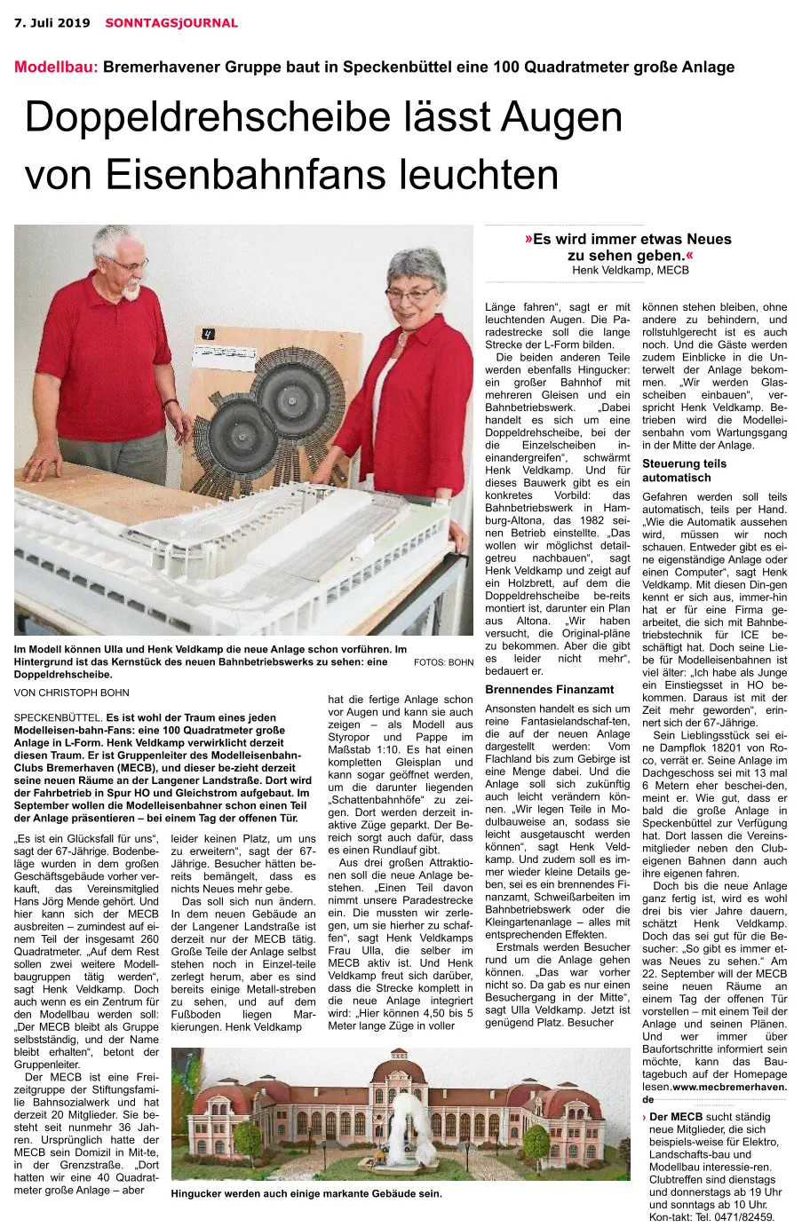 Der MECB in der Presse